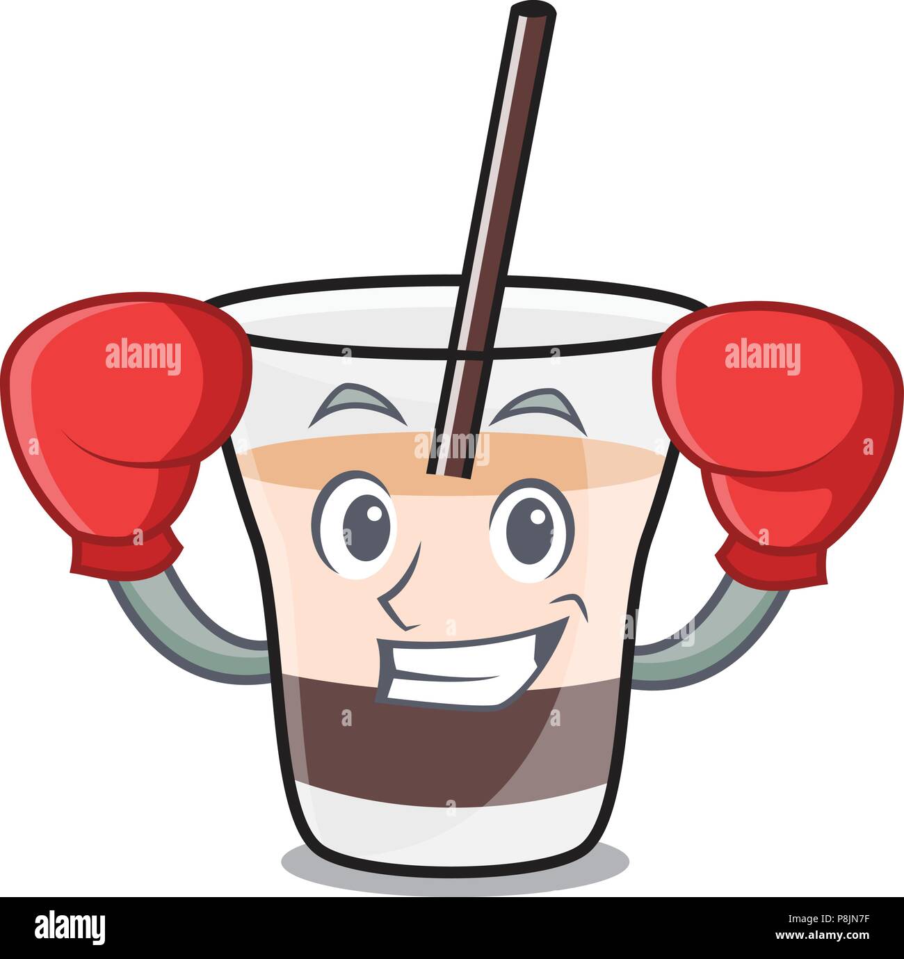 Boxing white russian character cartoon Stock Vector Image & Art - Alamy