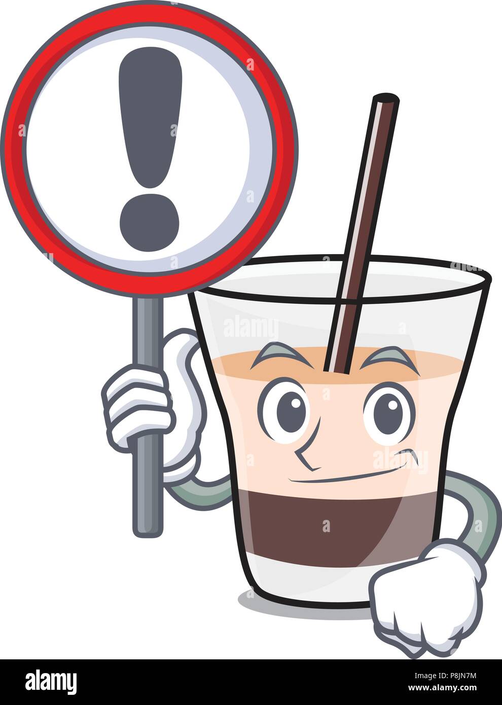 With sign white russian character cartoon Stock Vector Image & Art - Alamy