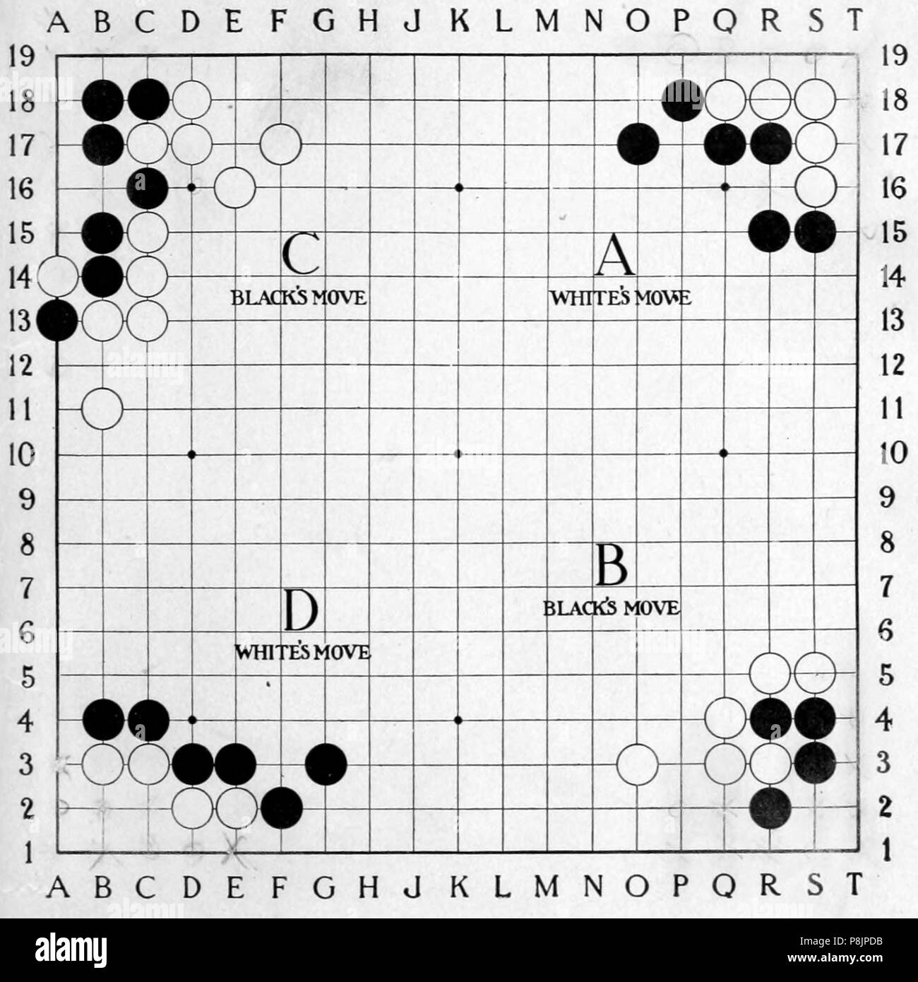 The game of go Black and White Stock Photos & Images - Alamy