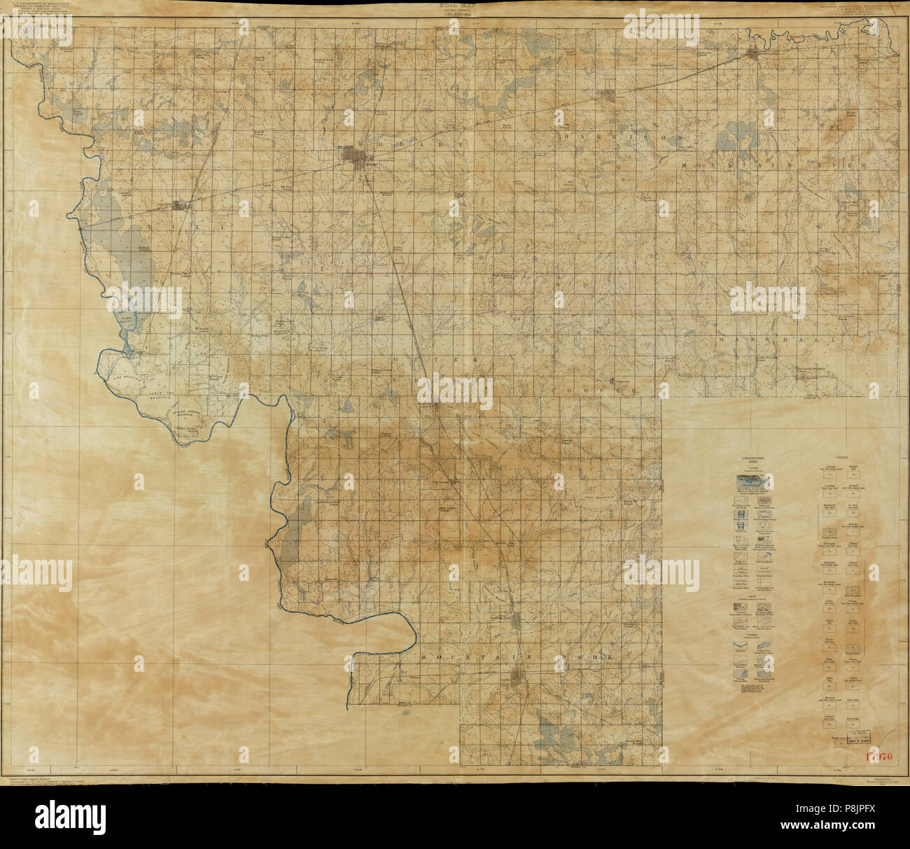Kiowa map hi-res stock photography and images - Alamy