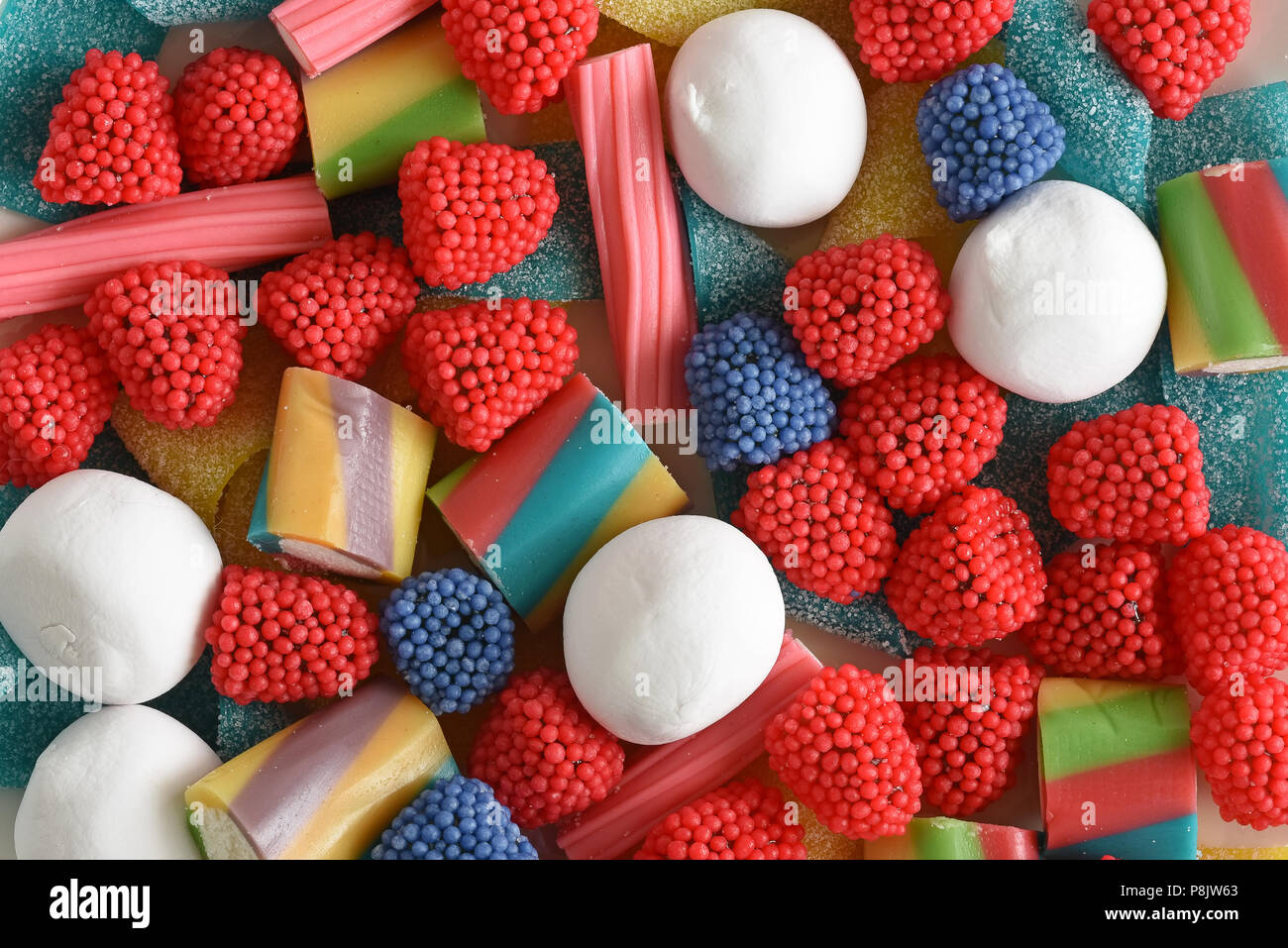 Colorful fruit jelly close-up. Sweets for children Stock Photo - Alamy