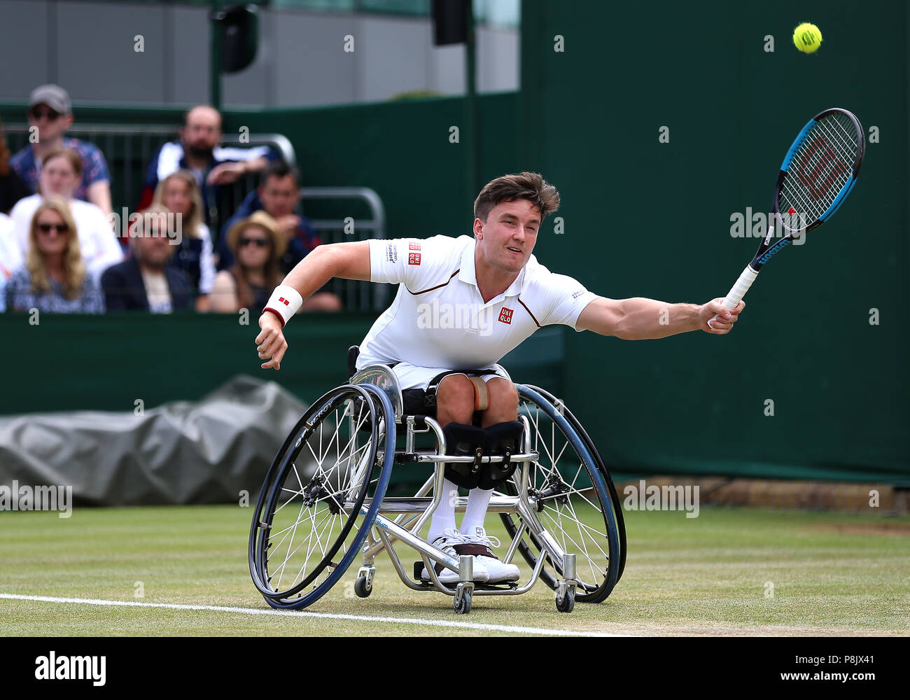 Gordon Reid in action on day ten of the Wimbledon Championships at the ...