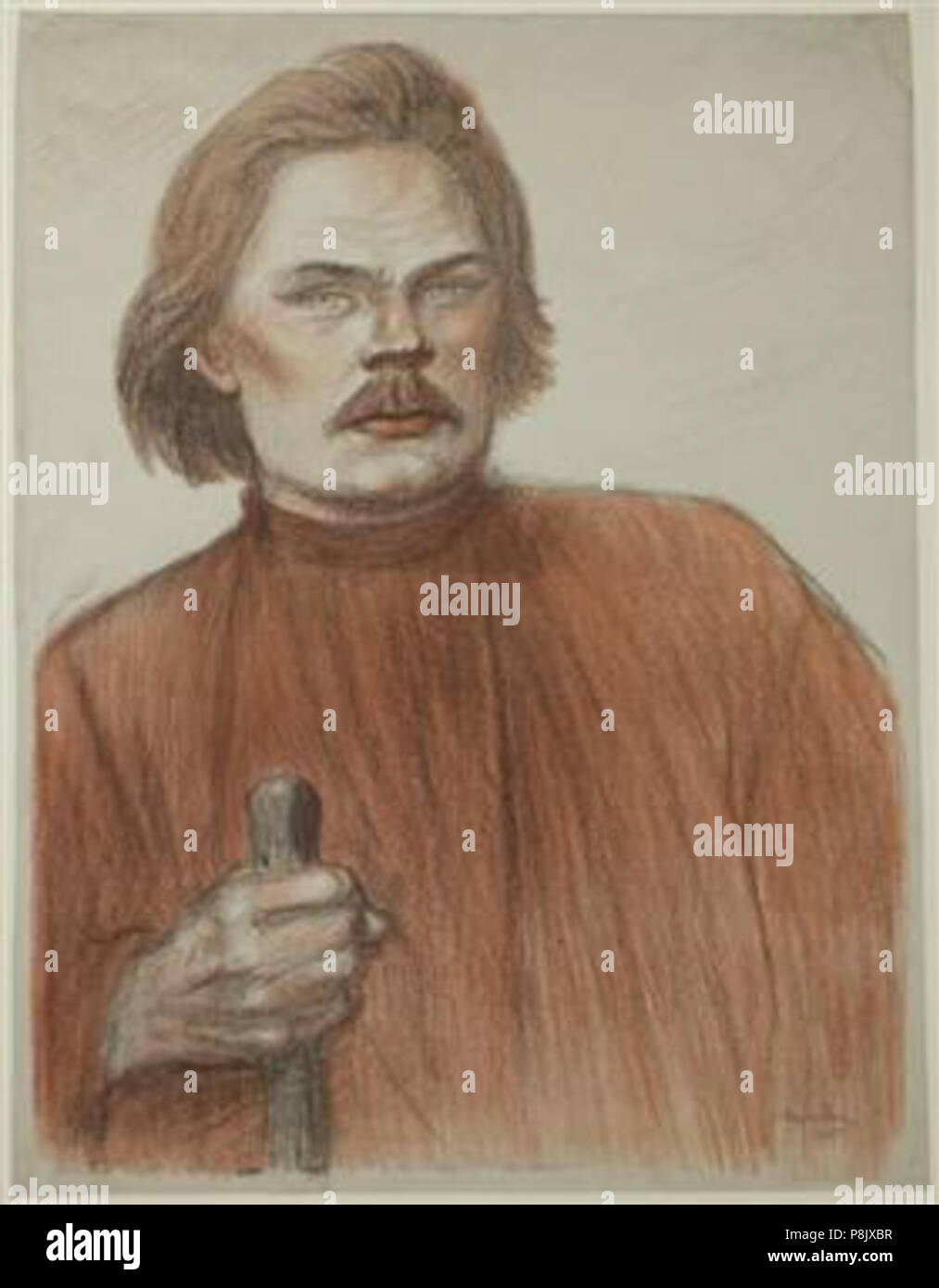 . 536 Steinlen - maxime-gorki-mi-corps-de-face-1905-2 Stock Photo - Alamy