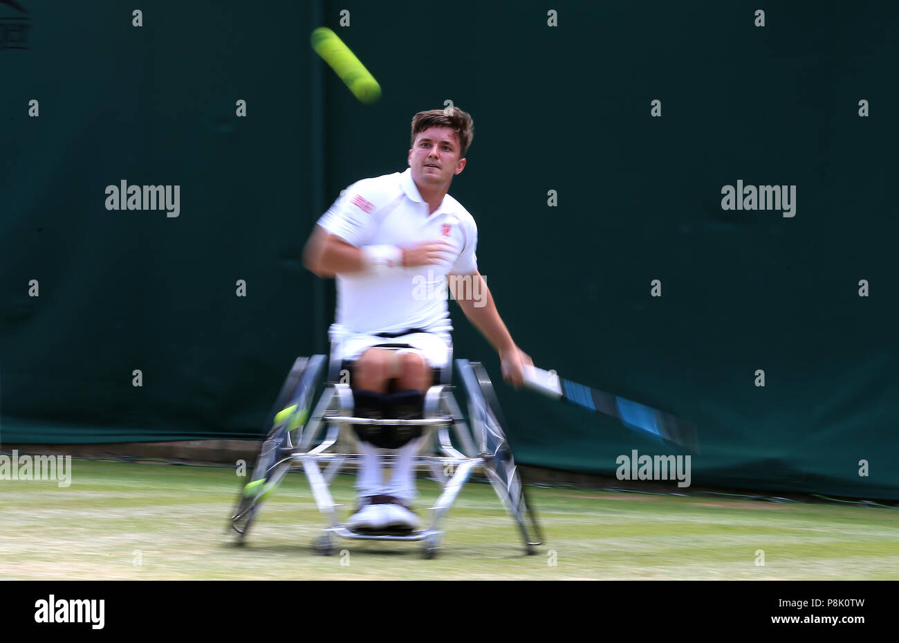 Gordon Reid in action on day ten of the Wimbledon Championships at the ...