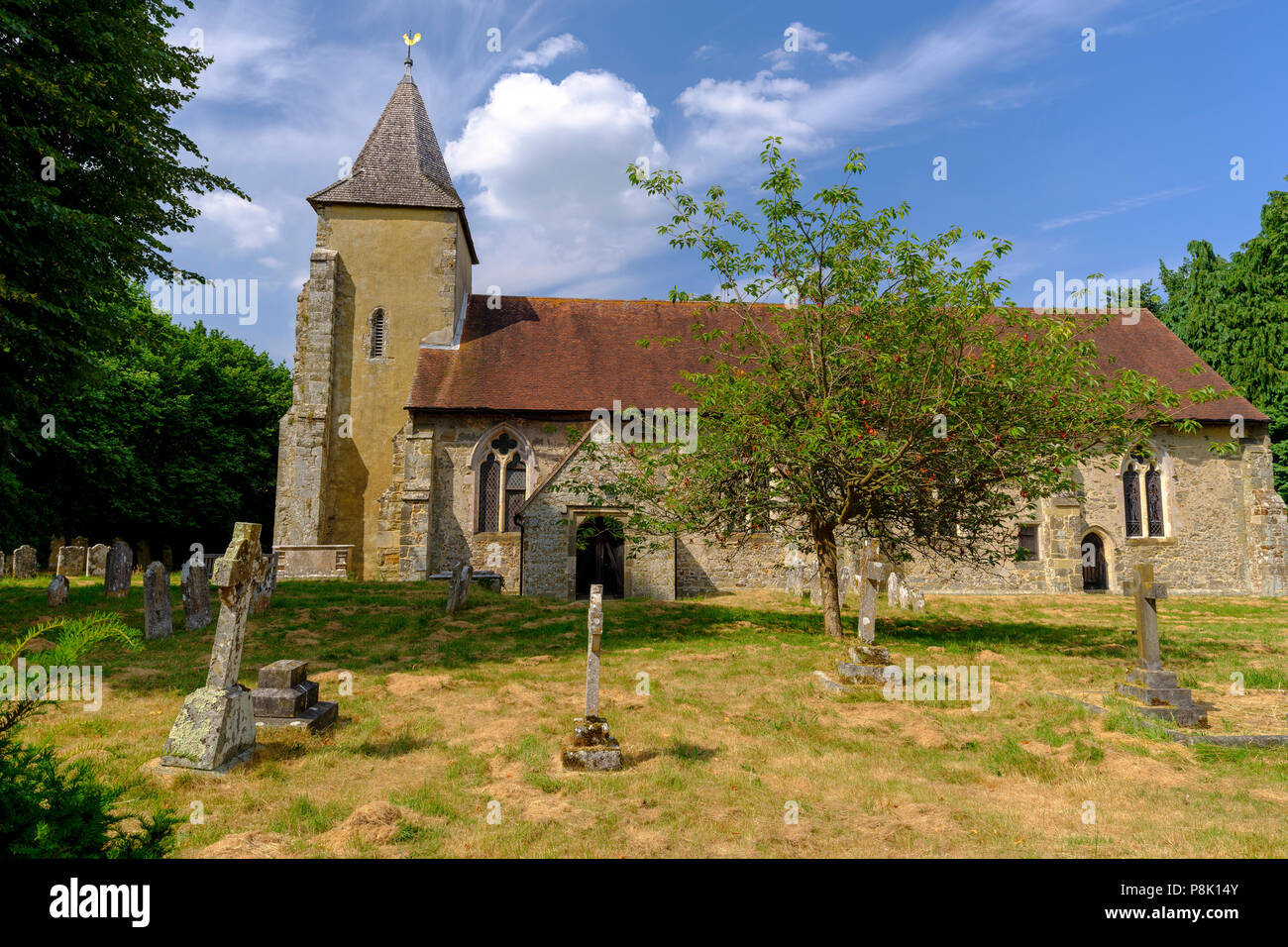 St George's Church, Trotton, on the A272 near Rogate, South Downs, West ...