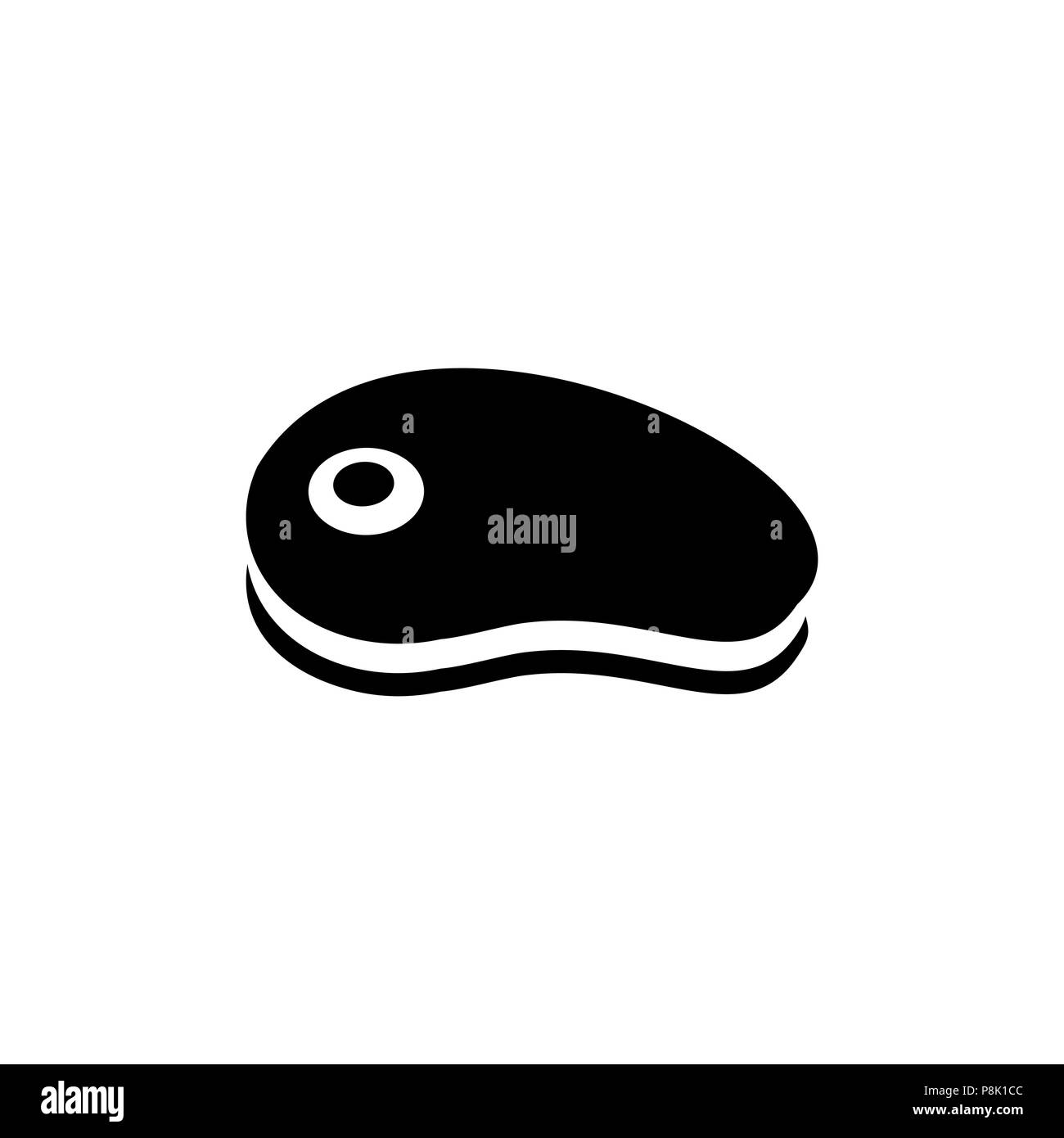 Steak icon simple flat style illustration image Stock Vector Image ...