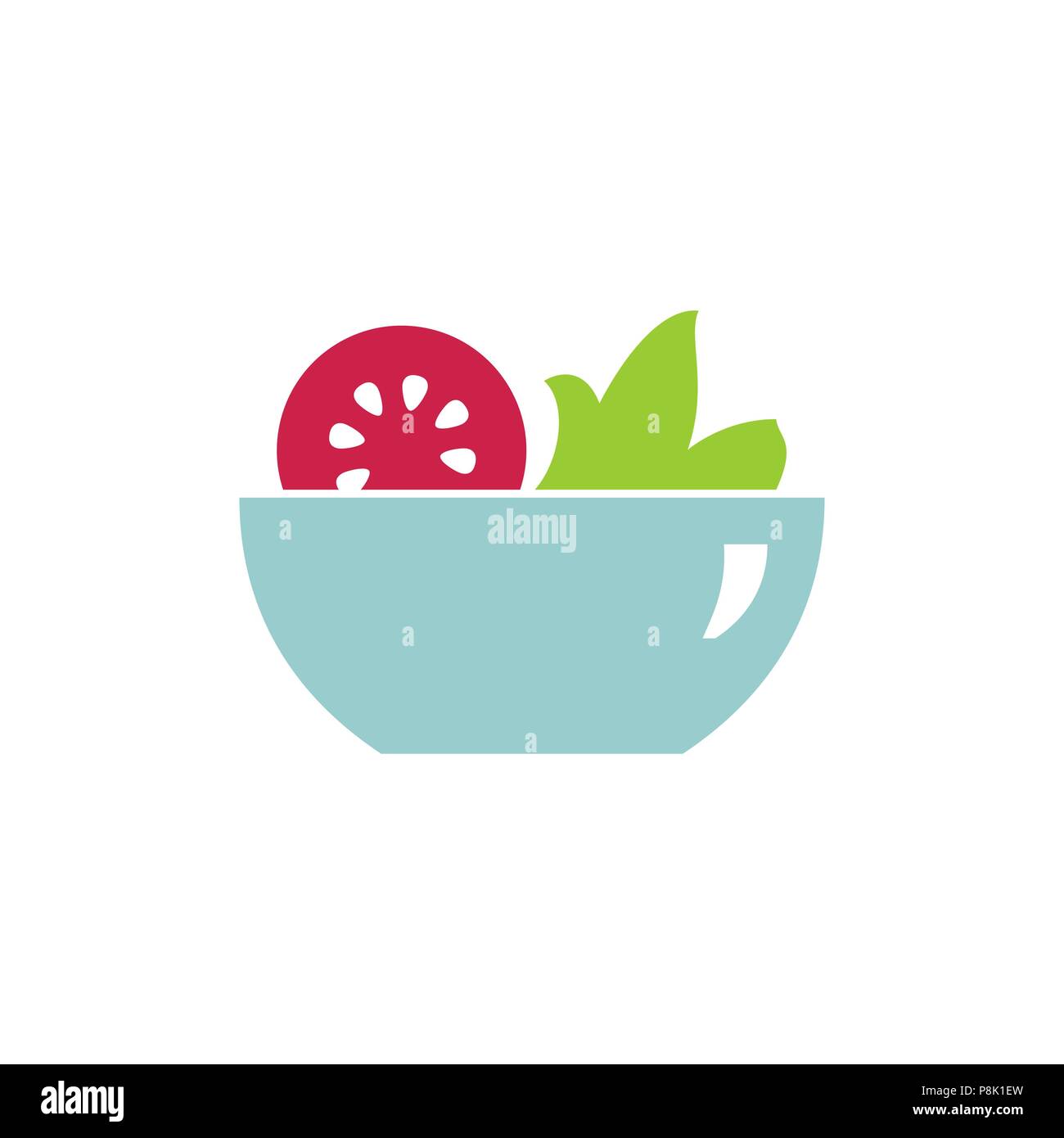 Salad icon simple flat style illustration image Stock Vector Image ...