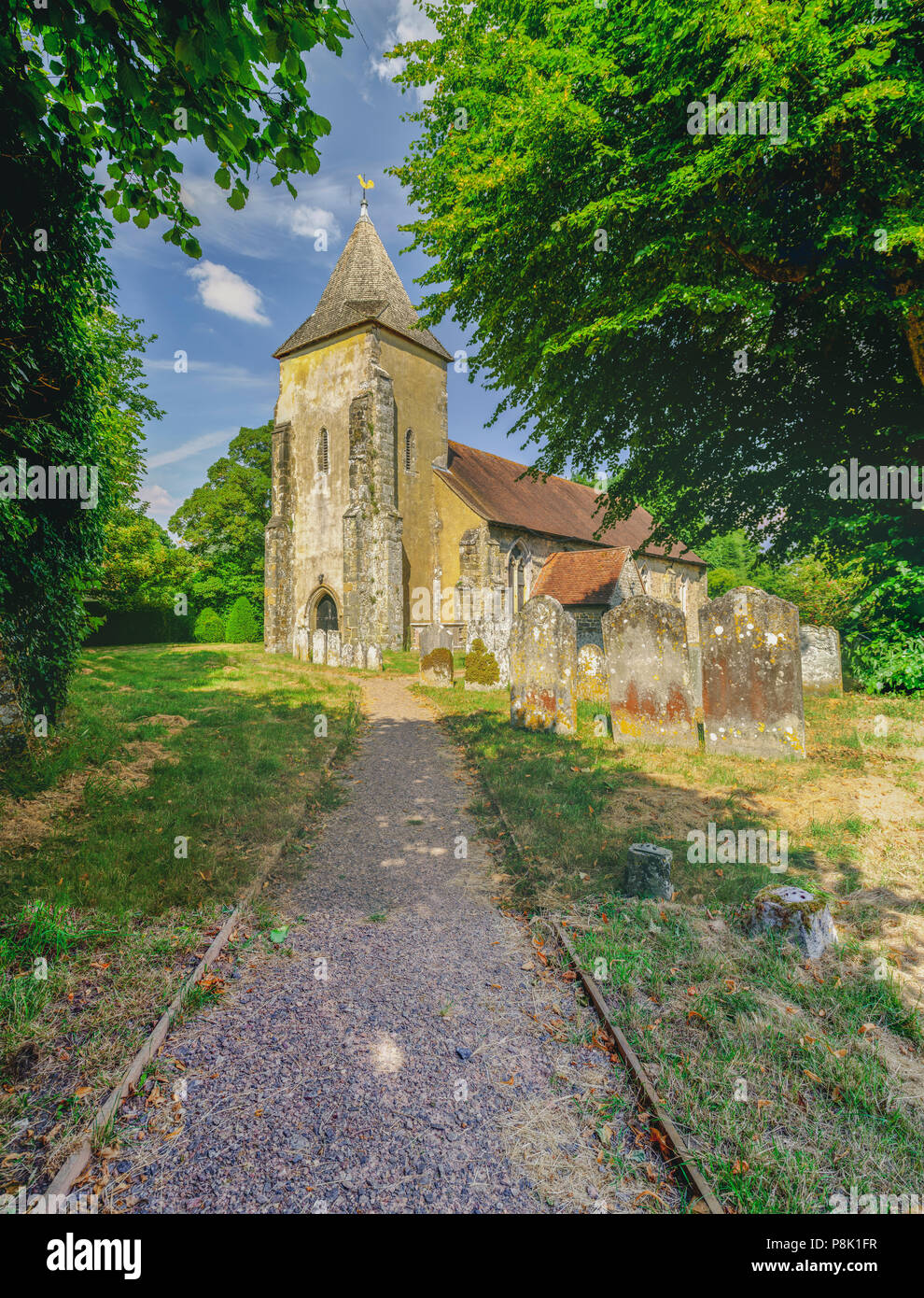 St George's Church, Trotton, on the A272 near Rogate, South Downs, West ...