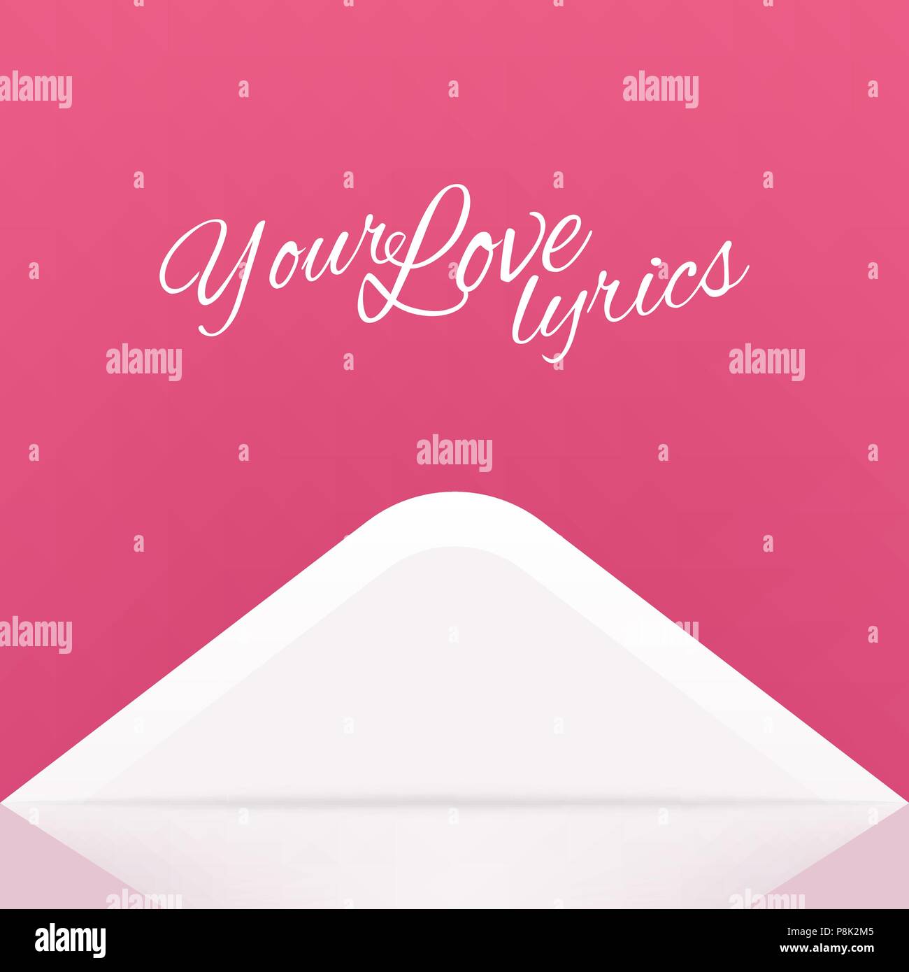 Vector illustration open envelope. Love letter. Valentine Day. EPS 10 ...