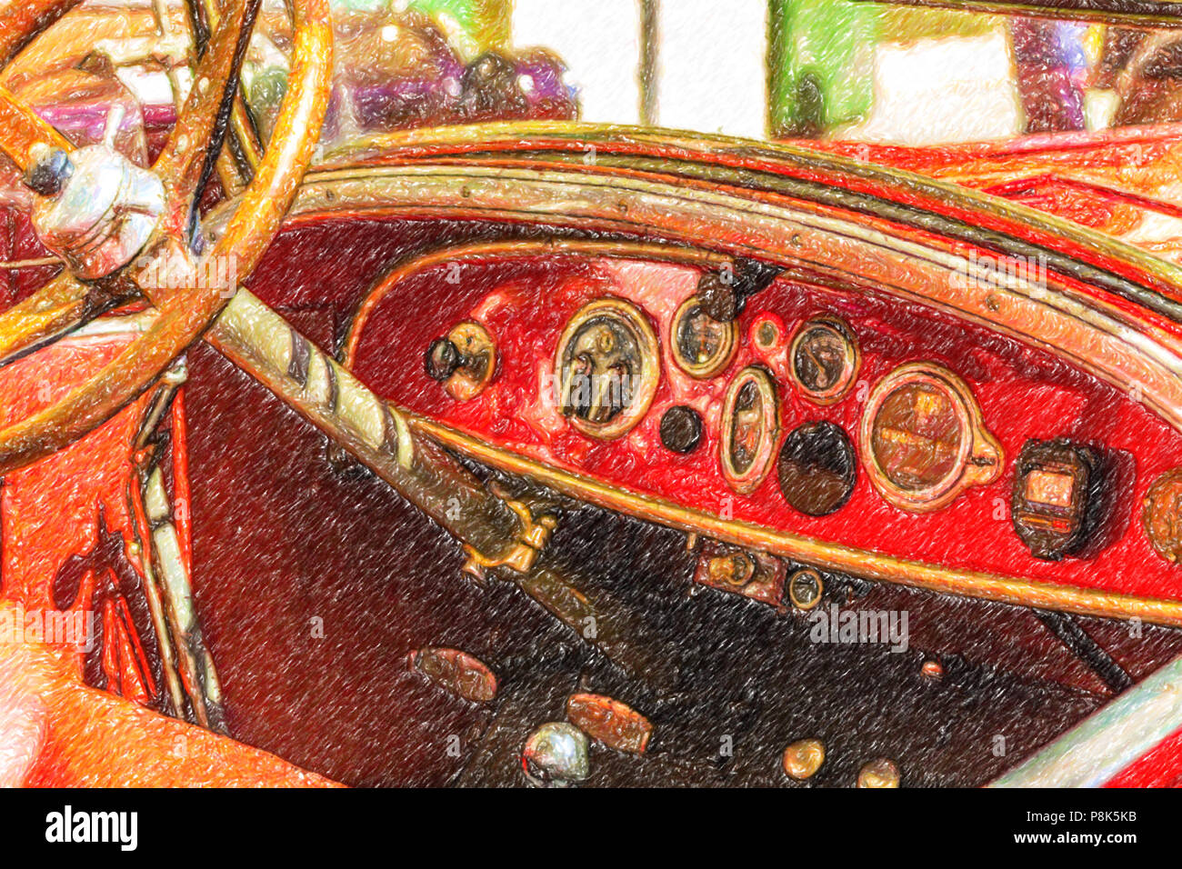 Car rally illustration hi-res stock photography and images - Alamy