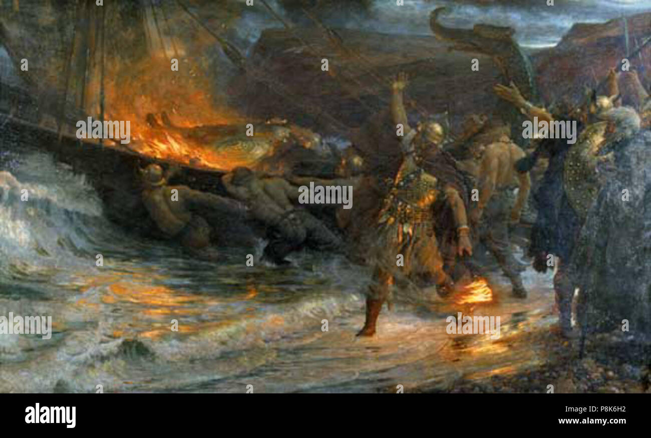 Viking funeral hi-res stock photography and images - Alamy