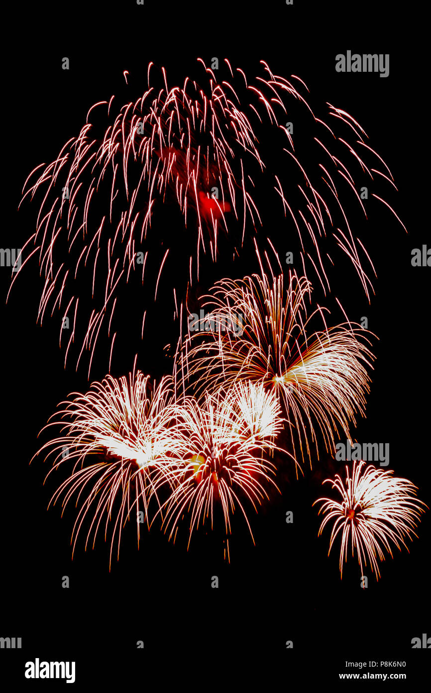 Abstract colored firework background with free space for text Stock ...