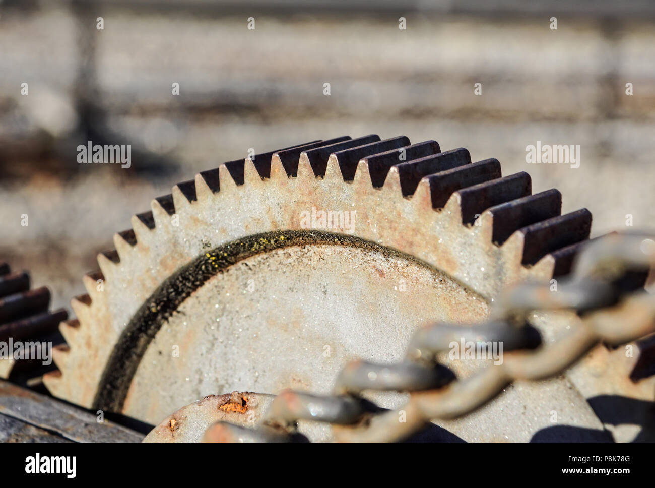 engine gear wheels, industrial background . close up Stock Photo - Alamy