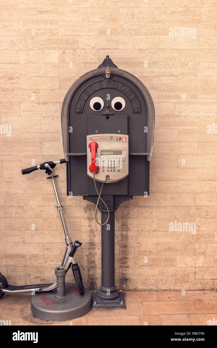 Funny eyes at Monaco streets Stock Photo - Alamy