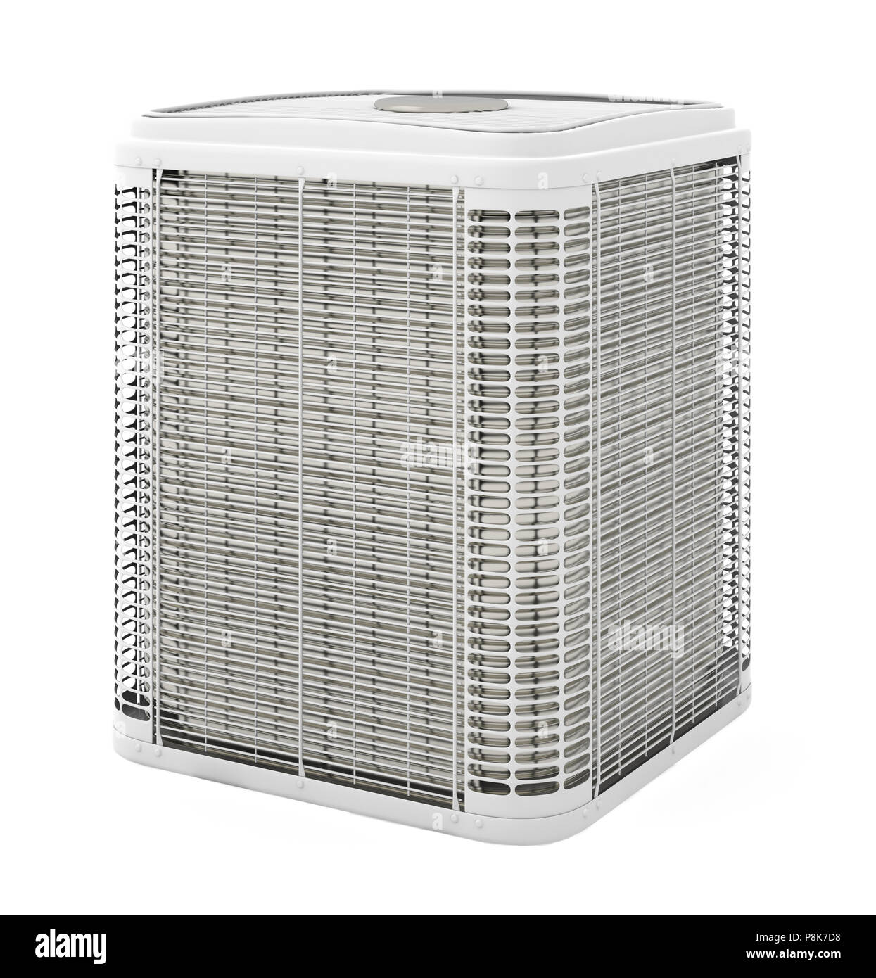 Central air conditioner. Isolated with clipping path. 3d render Stock ...