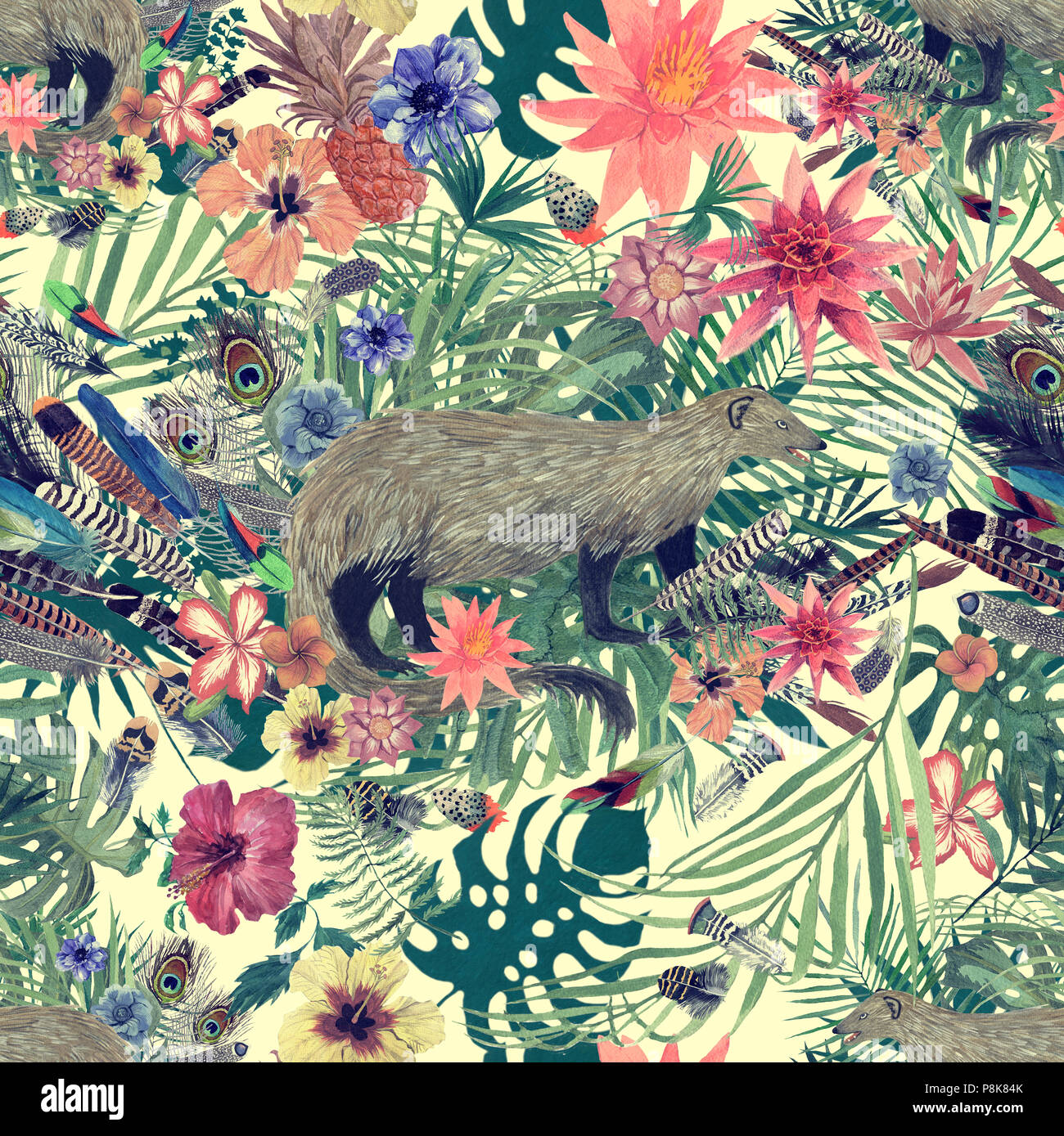Indian jungle painting hi-res stock photography and images - Alamy