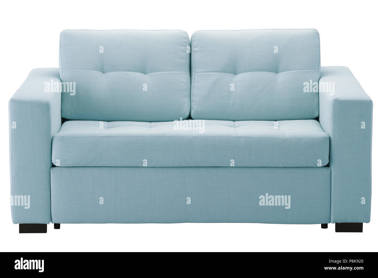 Light sofa isolated on white include clipping path Stock Photo - Alamy