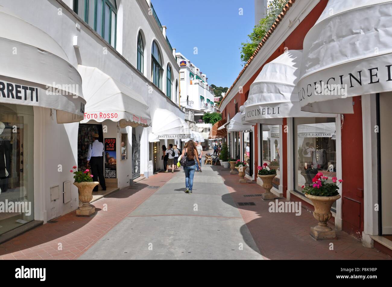 Capri town sign hi-res stock photography and images - Alamy