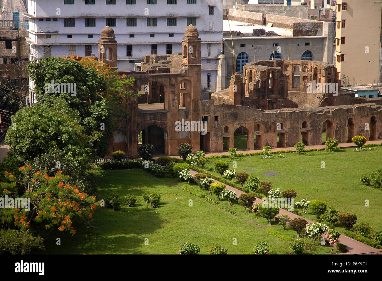 Entrance of the Lalbag Fort. It is also known as "Fort Aurangabad" is ...