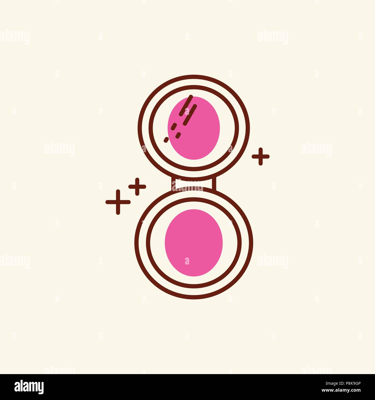 Mother's day pink color icon with white background vector. For web ...