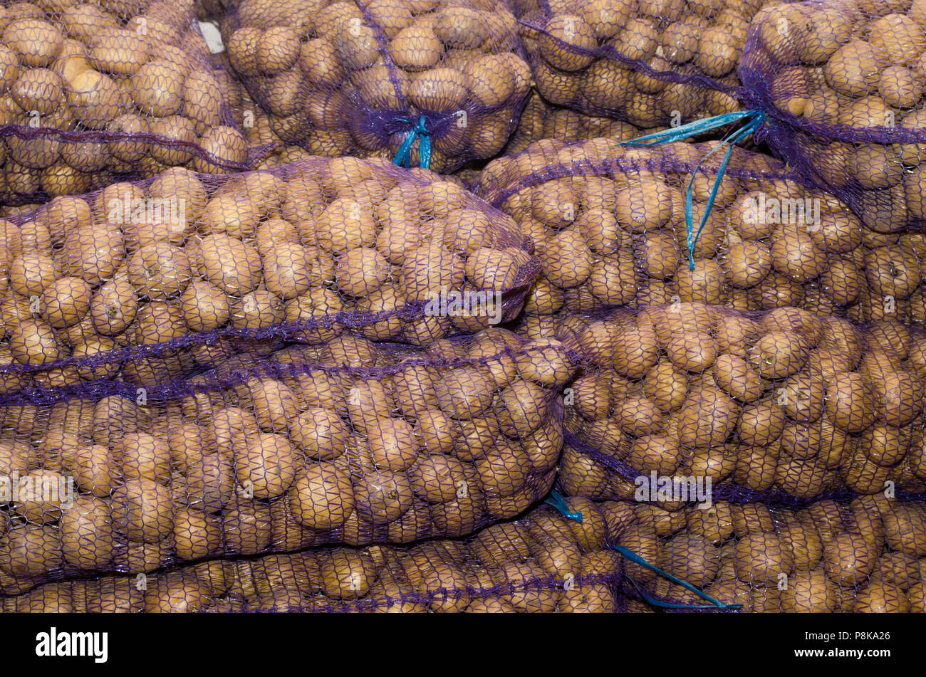 Bags of potatoes for sale hi-res stock photography and images - Alamy
