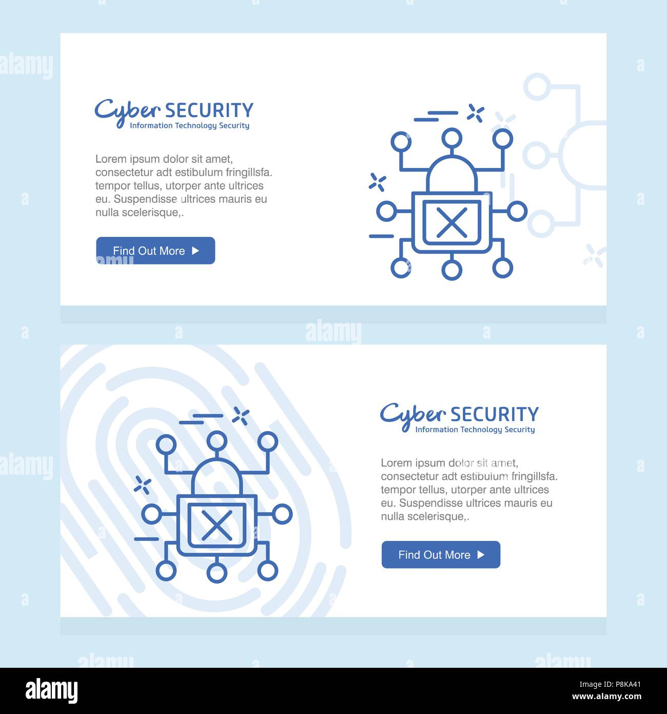 Cyber security design with creative design vector. For web design and ...