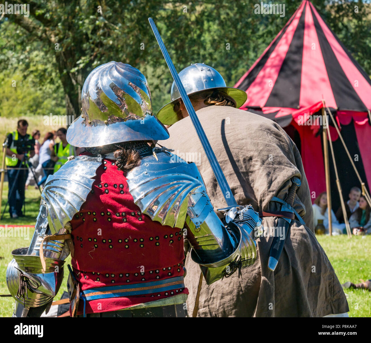 Medieval Fair, Linlithgow Palace, Scotland, UK. Summer entertainment ...