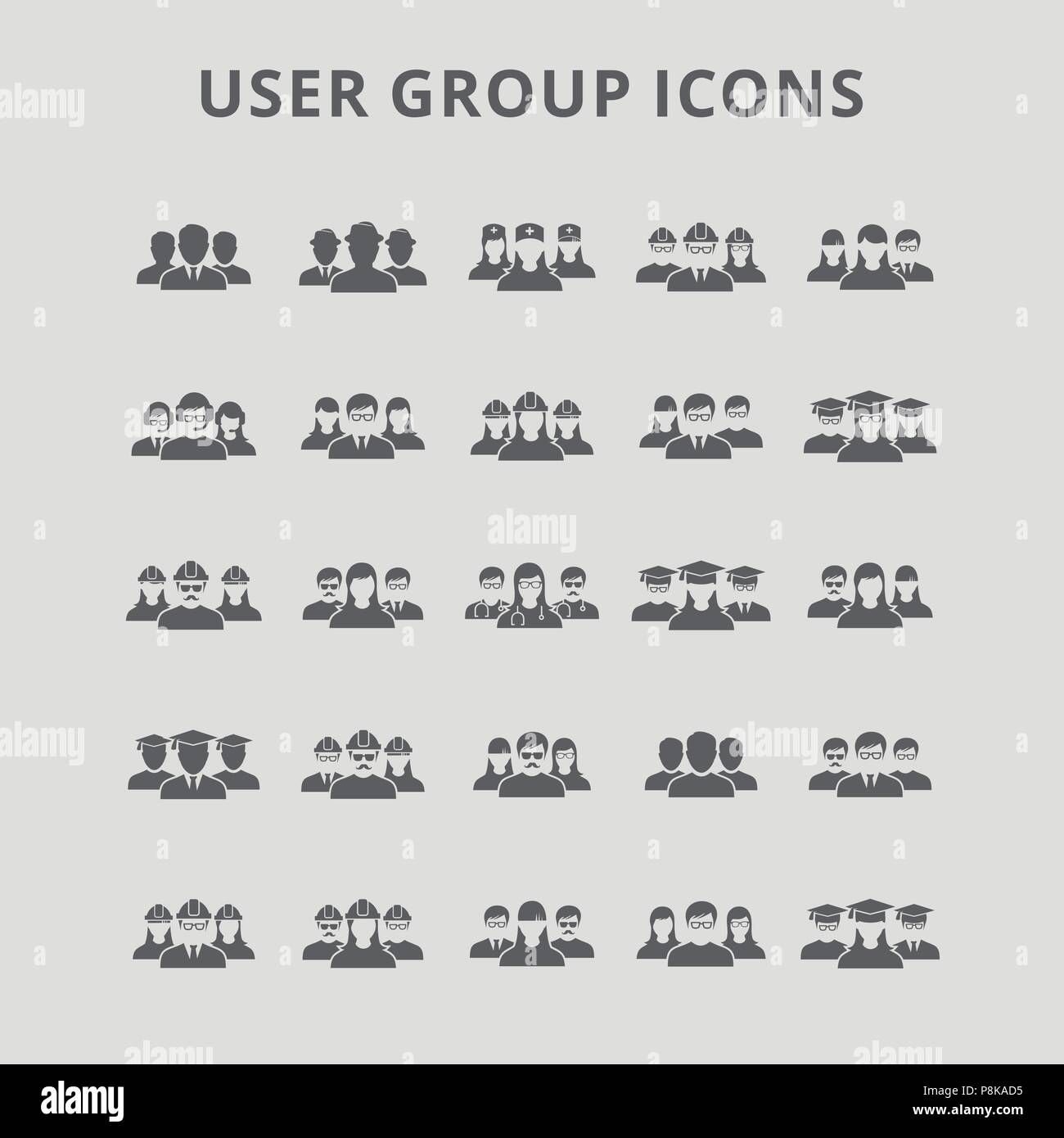 User Group Icons. For web design and application interface, also useful ...