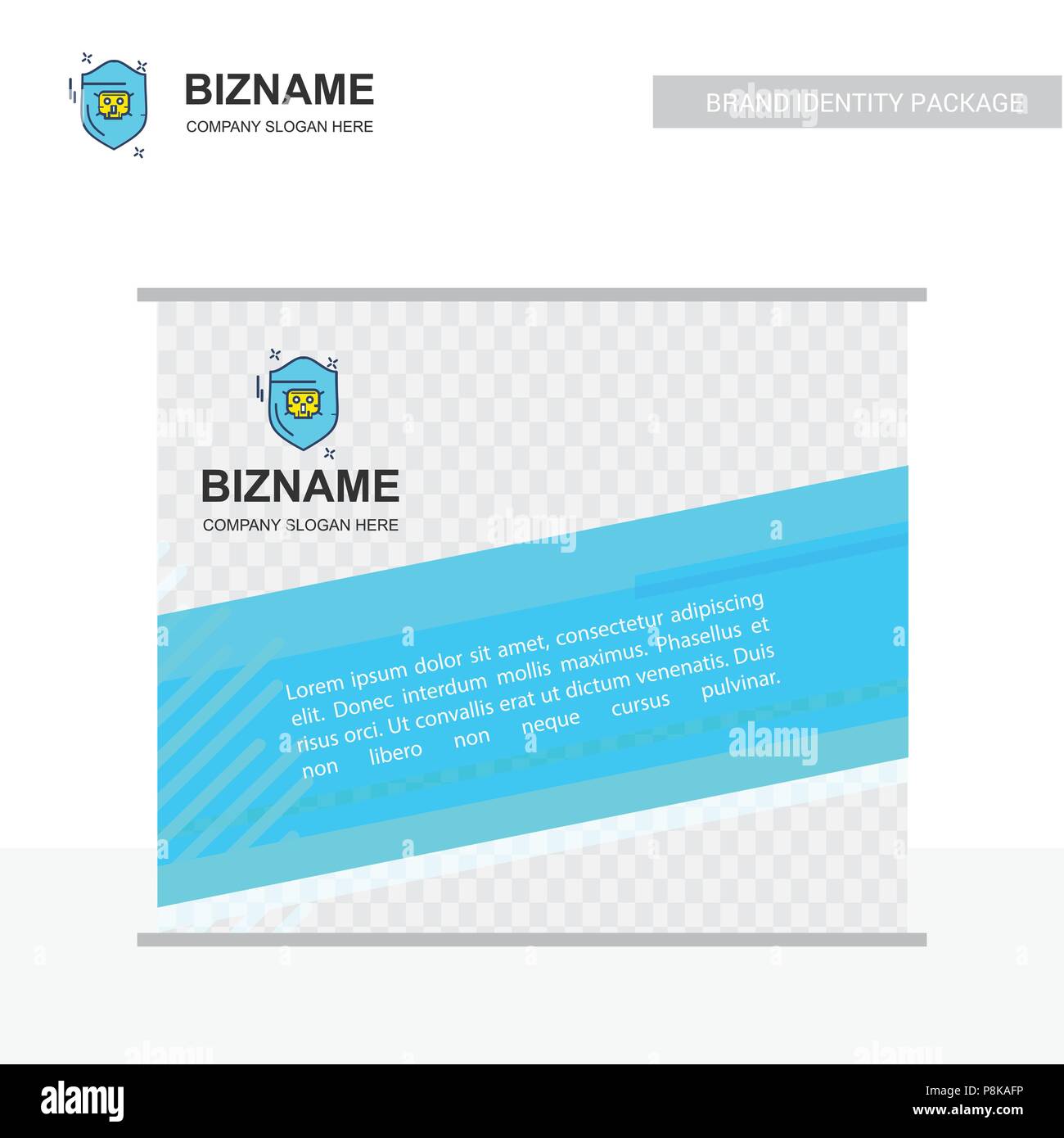 Company Ads banner design with company logo vector. For web design and ...