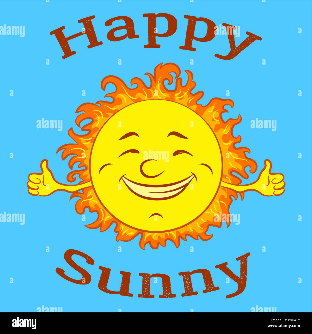 Sun face sign Stock Vector Images - Alamy