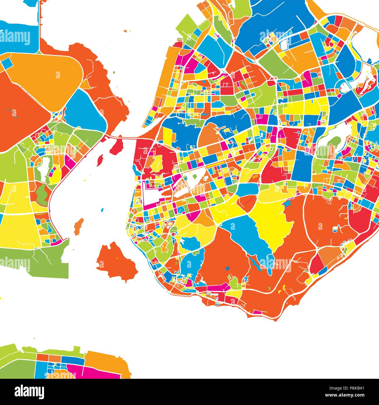 Xiamen map Stock Vector Images - Alamy