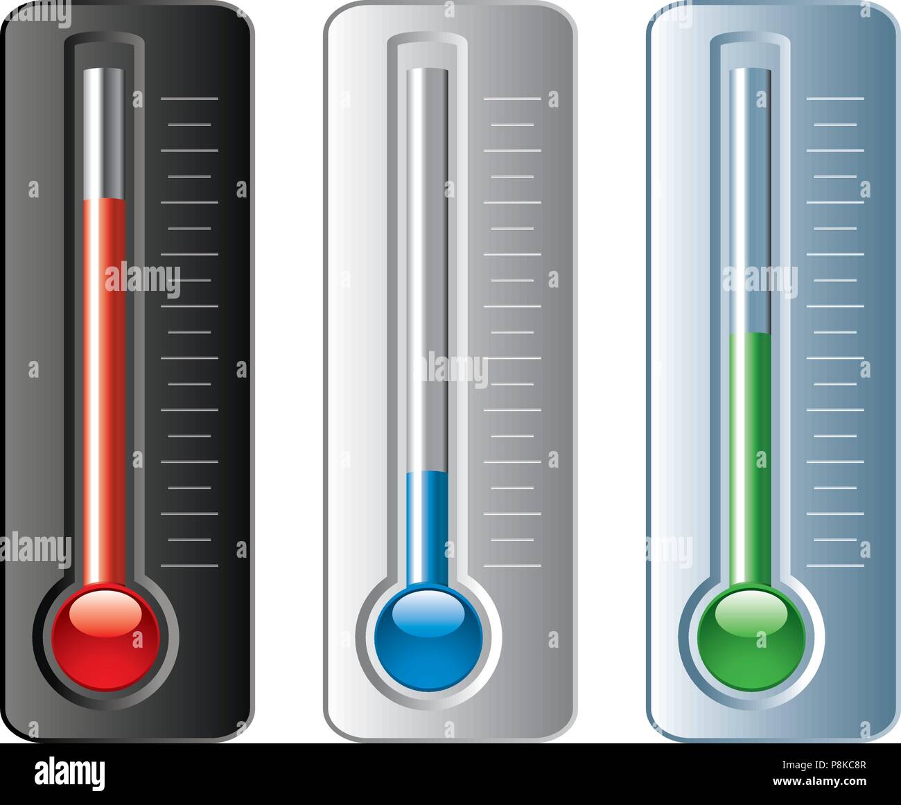 vector set of thermometers Stock Vector Image & Art - Alamy
