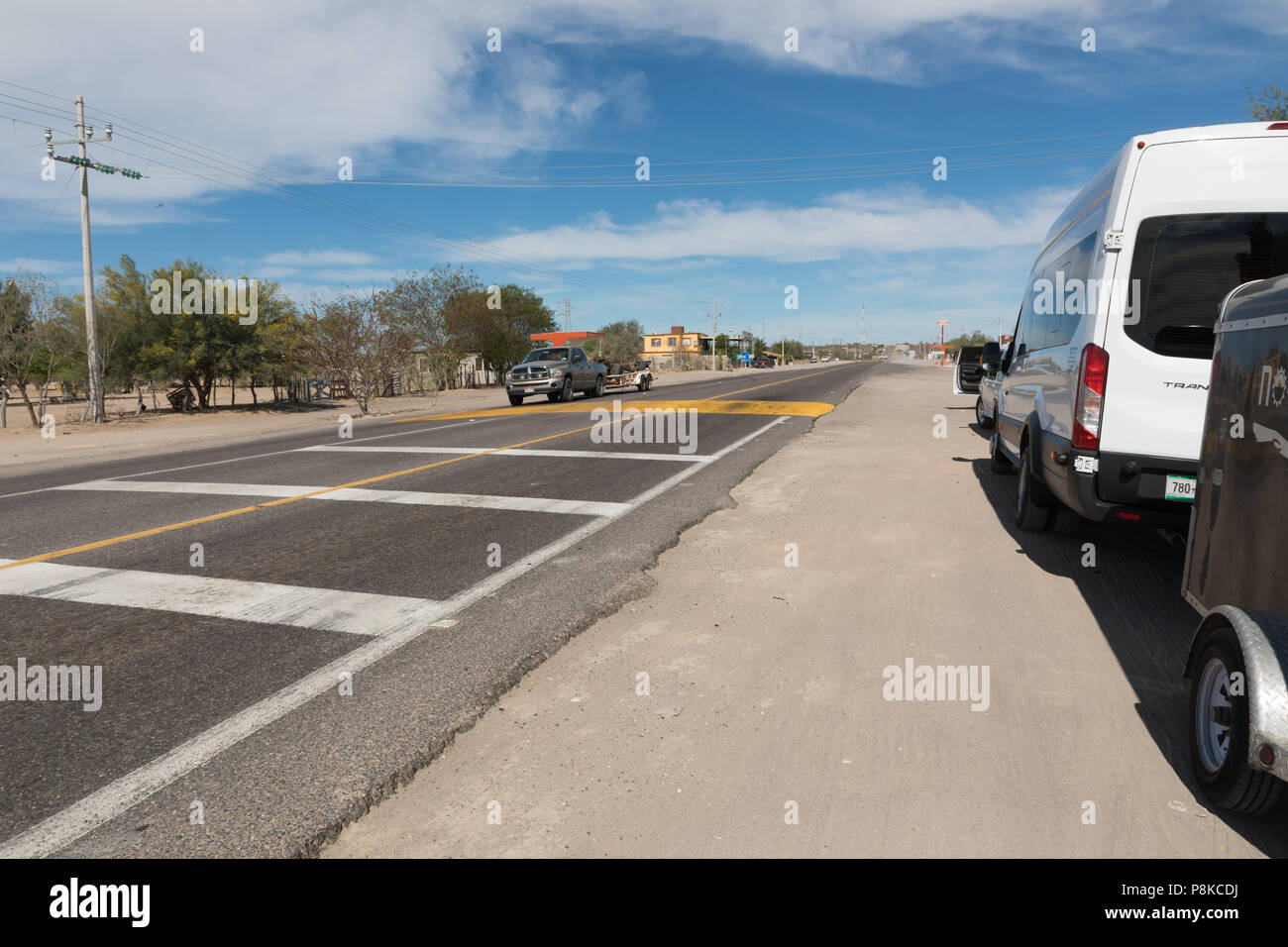 Empty street in mexican town hi-res stock photography and images - Alamy