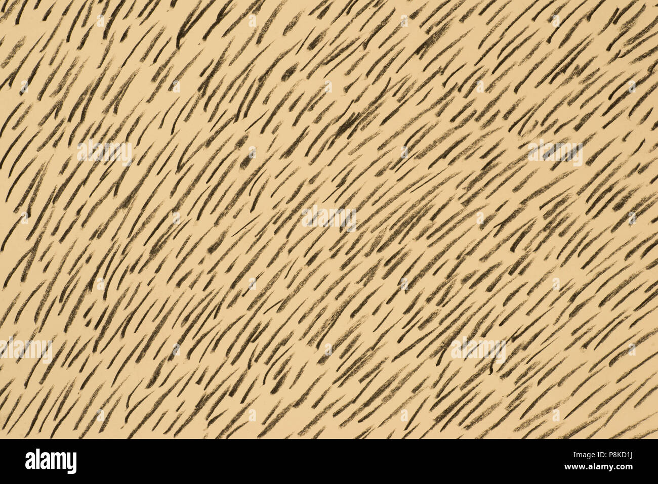 charcoal pattern drawing on yellow paper background texture macro Stock ...