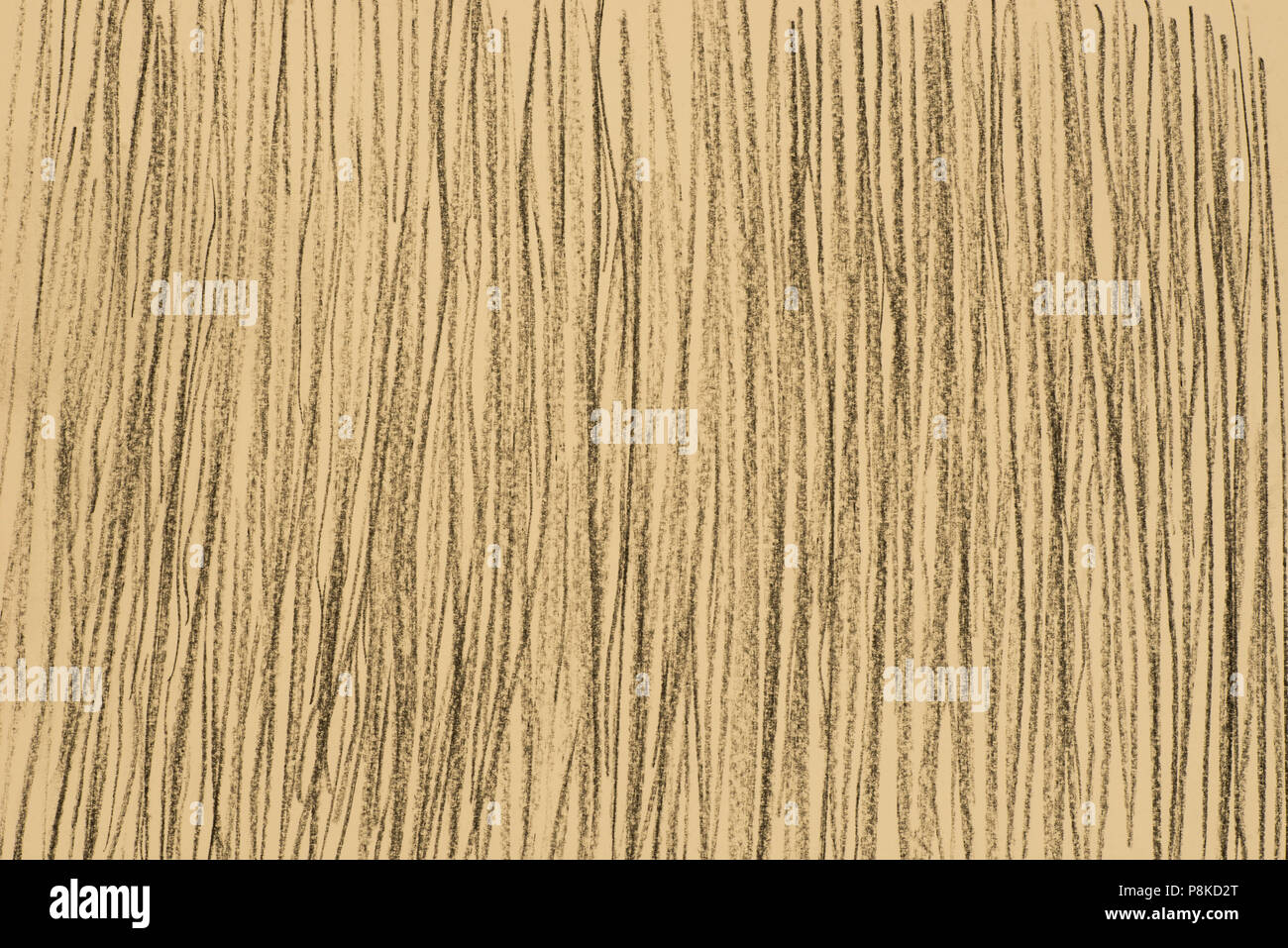charcoal pattern drawing on yellow paper background texture macro Stock ...