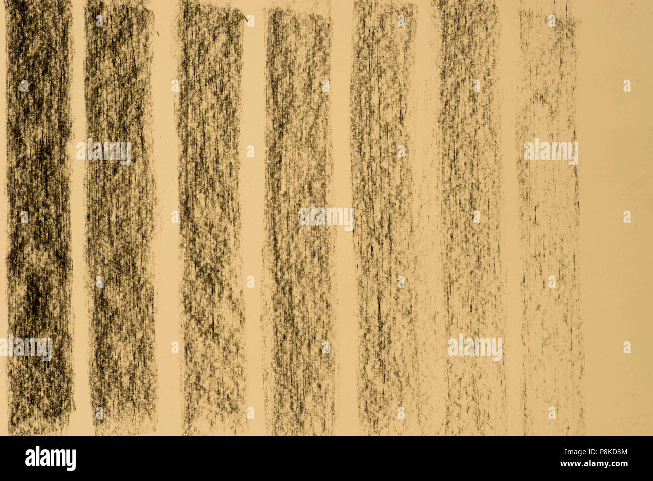 charcoal pattern drawing on yellow paper background texture macro Stock ...