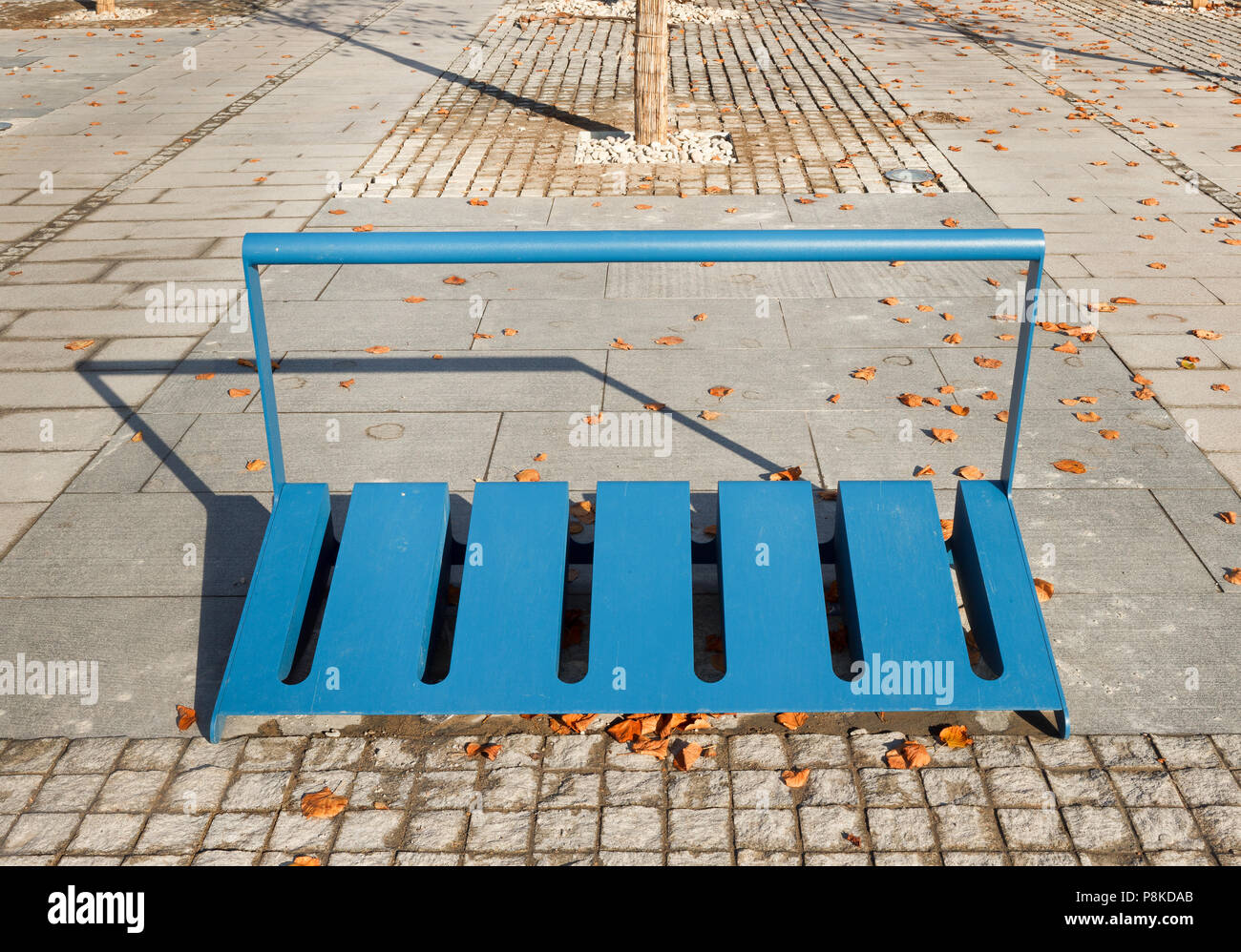 Empty bike rack Stock Photo - Alamy