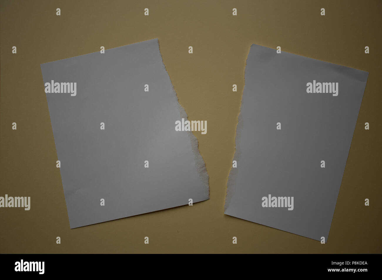 Half torn paper hi-res stock photography and images - Alamy