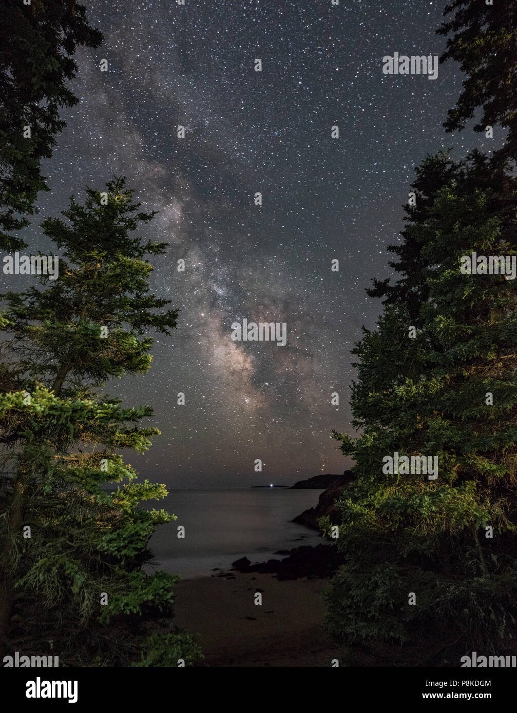 Milkyway in Acadia National Park in Maine Stock Photo - Alamy
