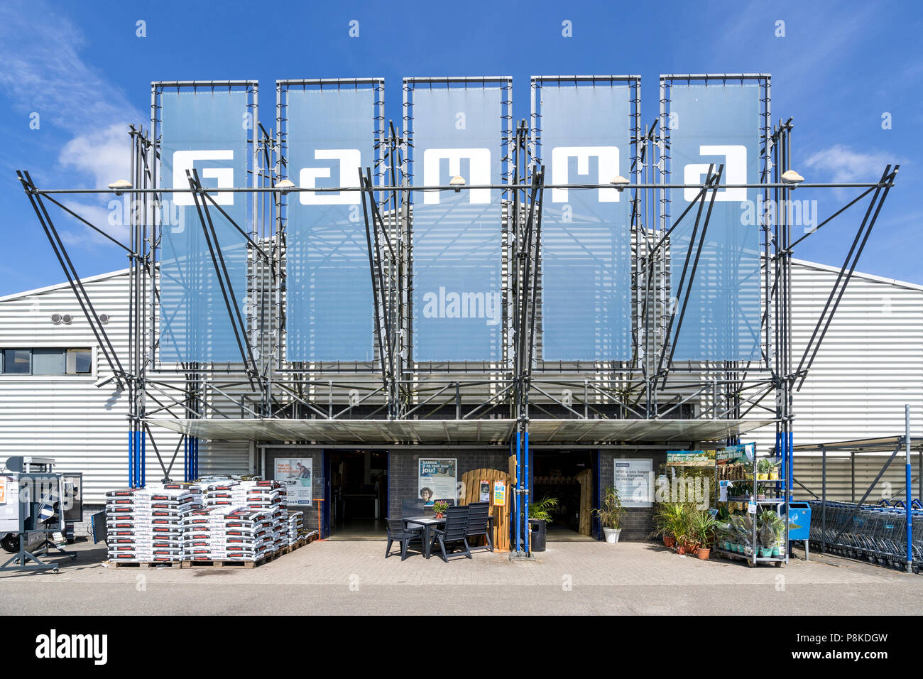 Gamma hardware store in Leidschendam, the Netherlands. Gamma is a Dutch ...