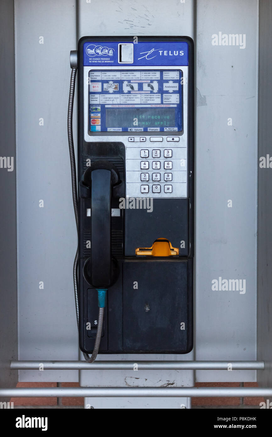 Telus pay phone hi-res stock photography and images - Alamy