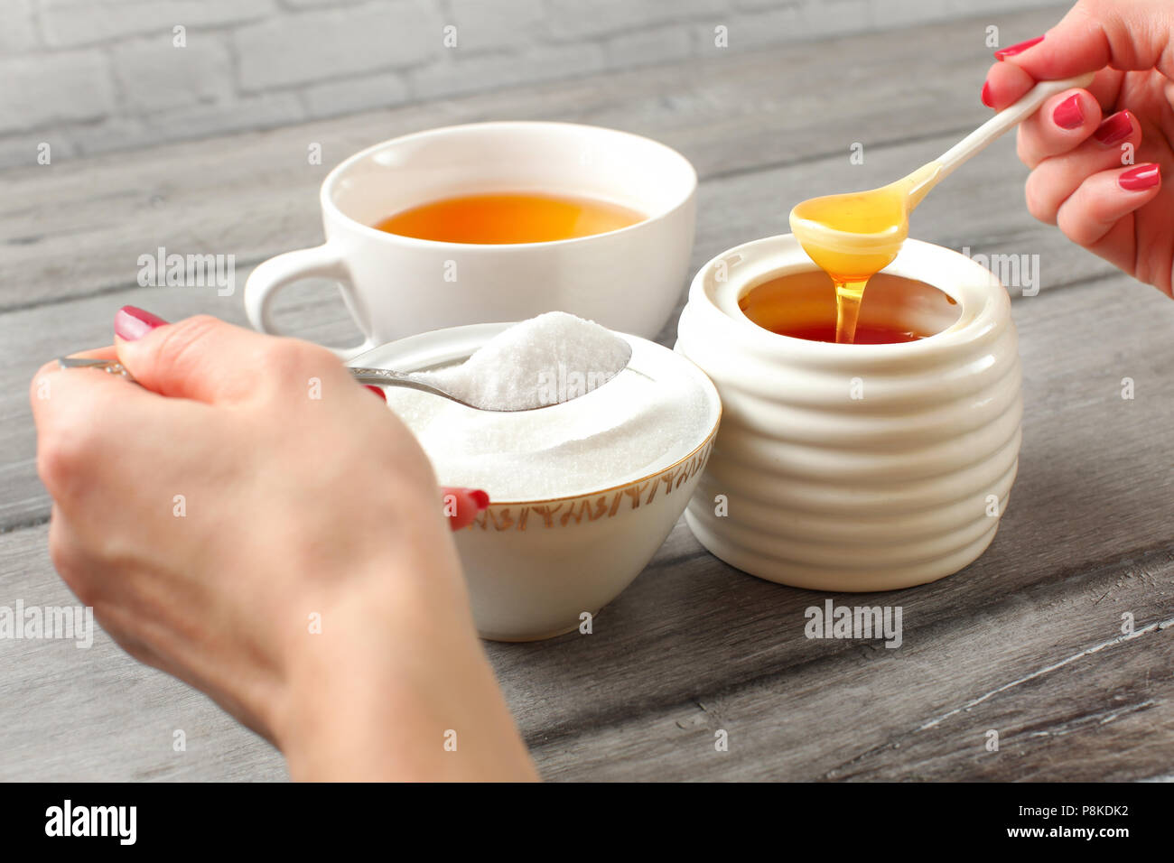 Put sugar hi-res stock photography and images - Alamy
