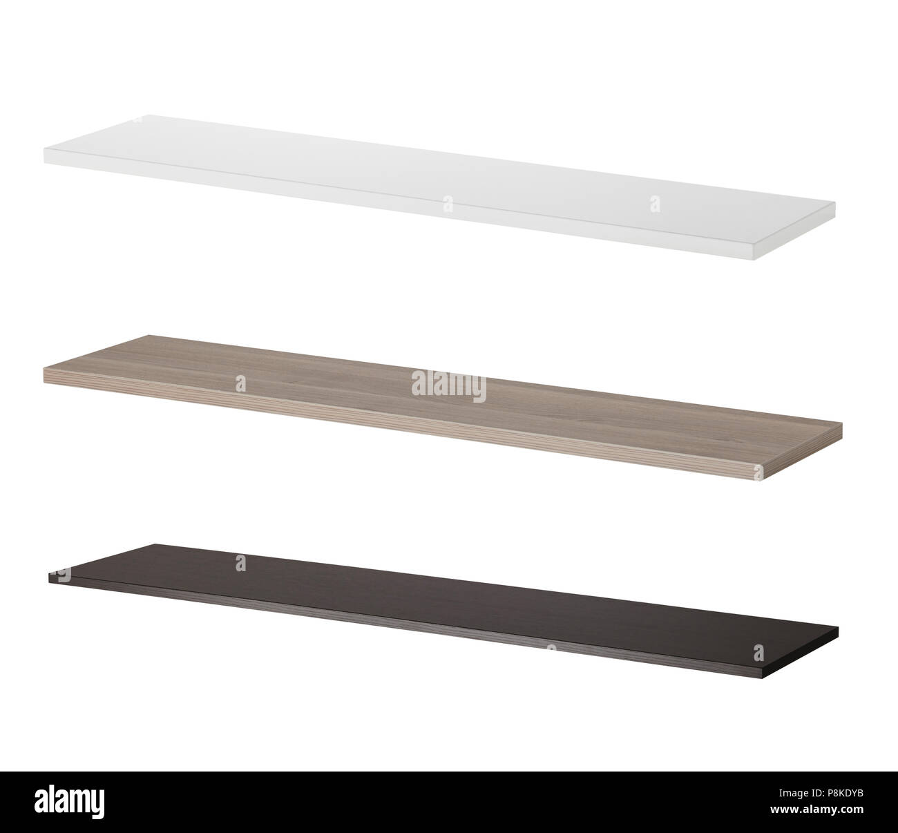 Shelves isolated on white background Stock Photo - Alamy