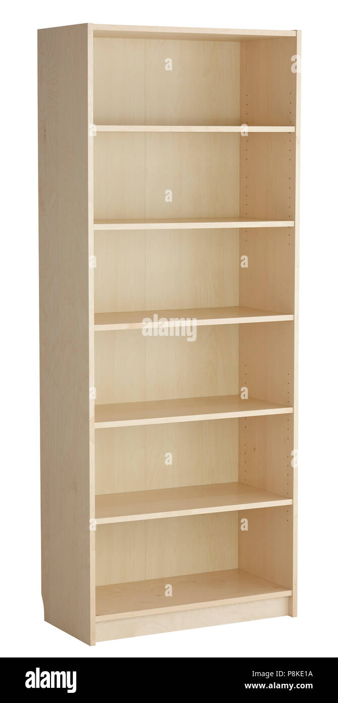 Empty white bookcase isolated hi-res stock photography and images - Alamy