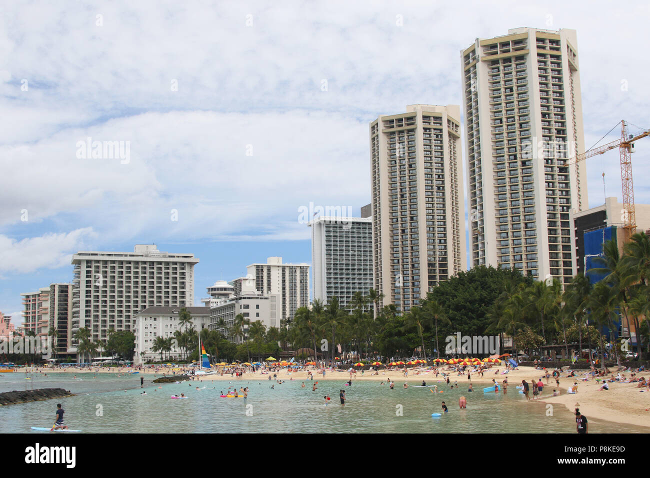 Hawaii tourists crowd hi-res stock photography and images - Alamy
