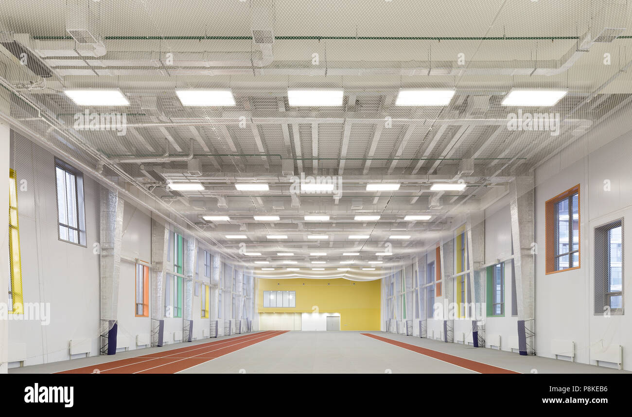 Big empty sports hall Stock Photo - Alamy