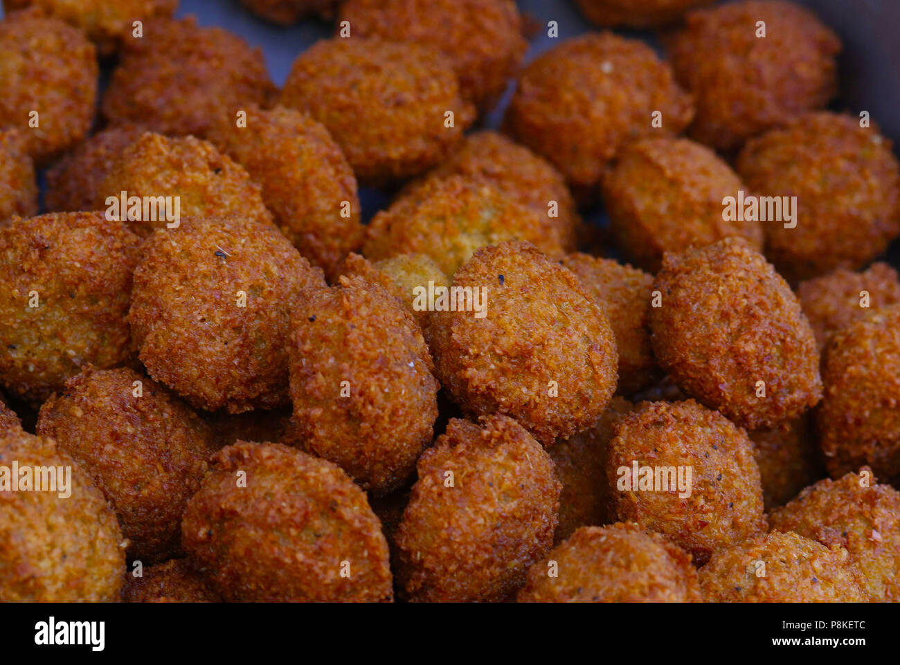Deep fried falafel balls Stock Photo - Alamy
