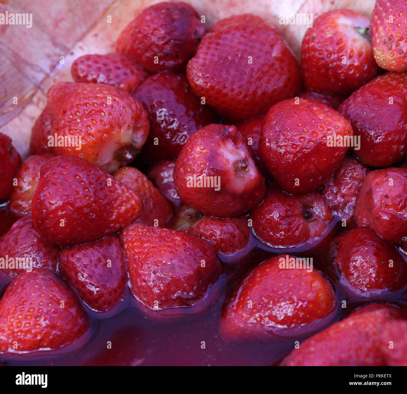 A pile of strawberries Stock Photo - Alamy