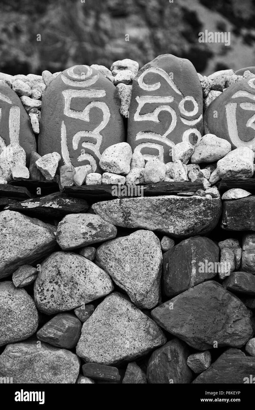 Trek buddhist Black and White Stock Photos & Images - Alamy