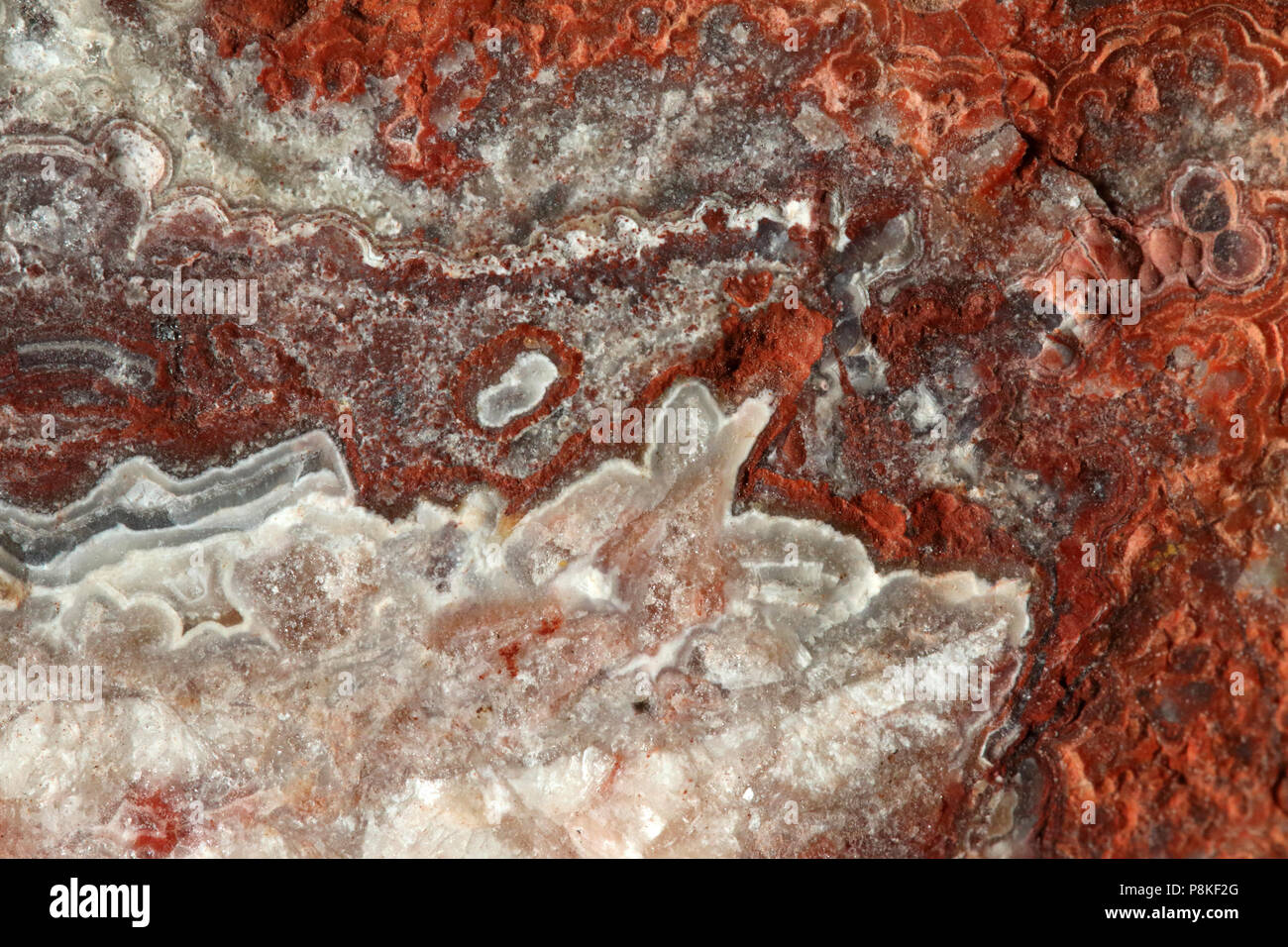 Mexican Crazy Lace, a form of finely banded agate found in Mexico.These ...